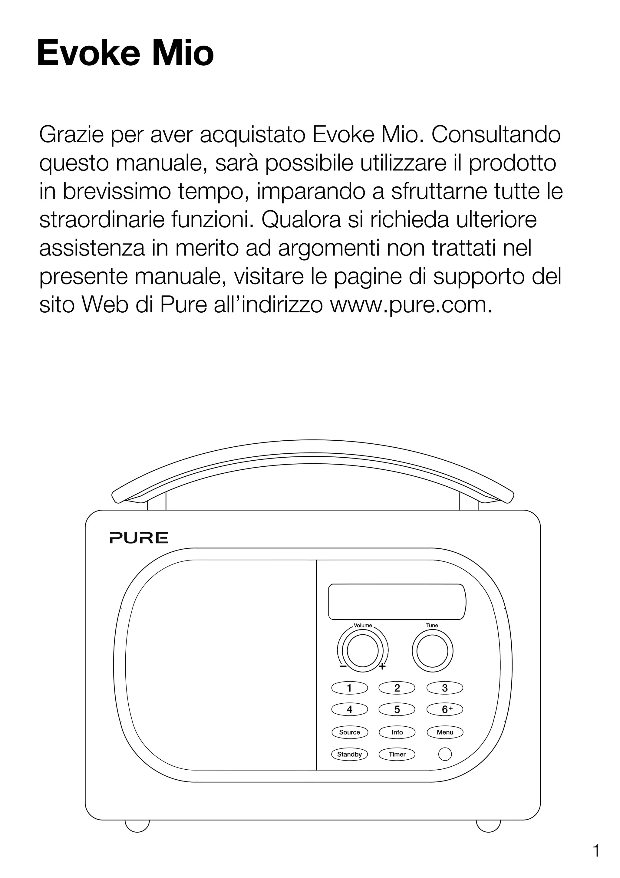 pure evoke mio_manuale Italiano | PDF