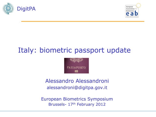 Italian Passport 17 Feb 2012 Ebs Finale | PDF