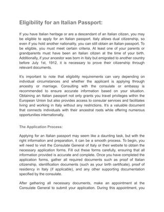 Italian Passport_ How To Apply For An Italian Passport_.pdf