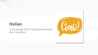 Italian phonetics | PPTX