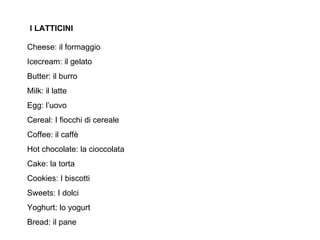 Italian ppt basic vocabulary | PPT