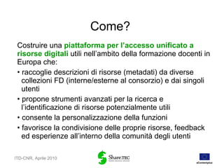 Share.TEC presentation in Italian | PPT
