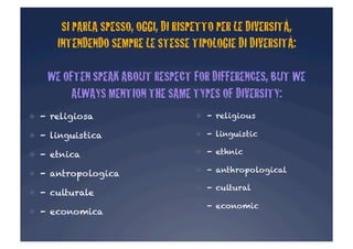 Italian presentation d iversity | PPT