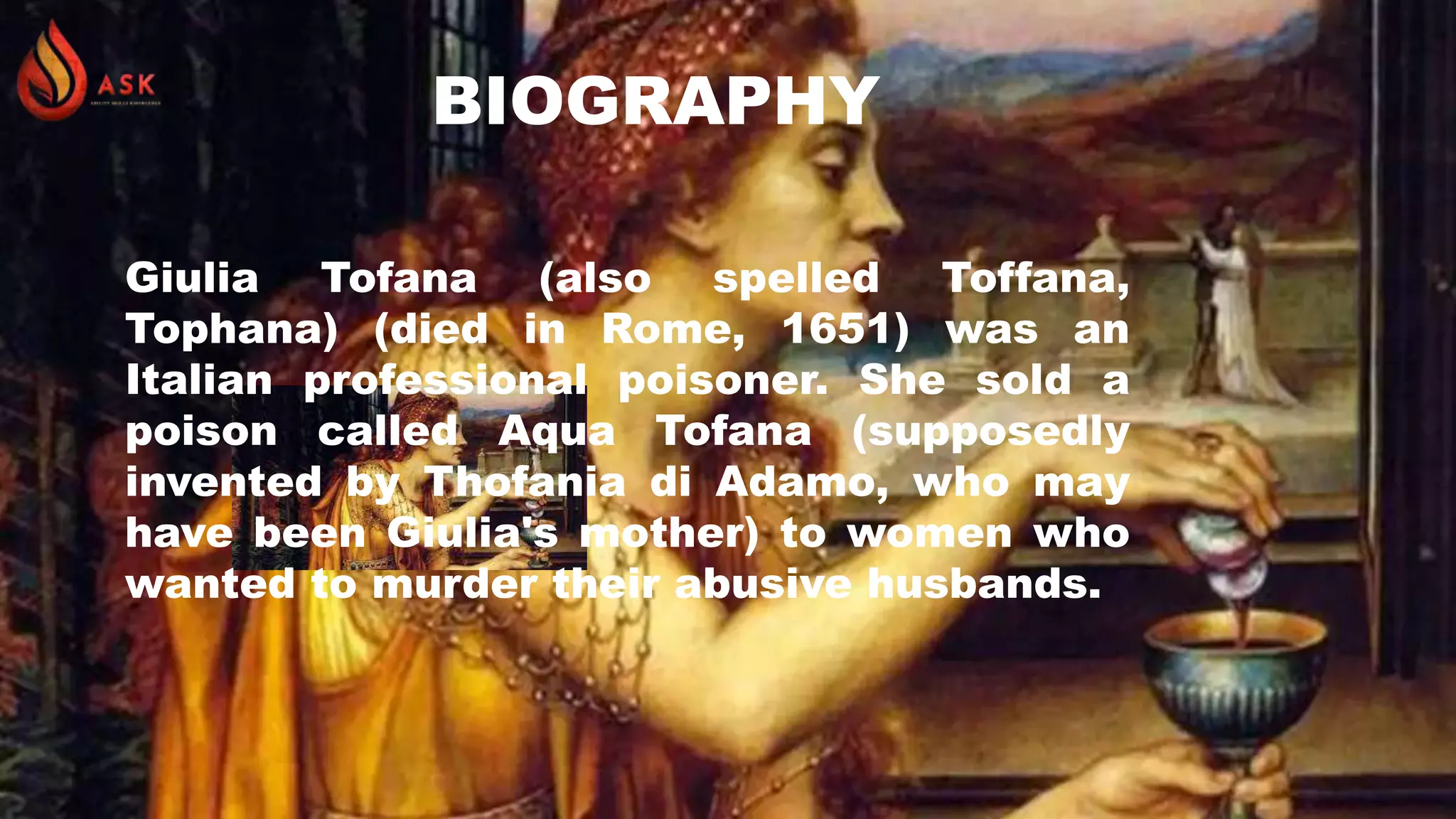 Italian Professional Poisoner | PPTX