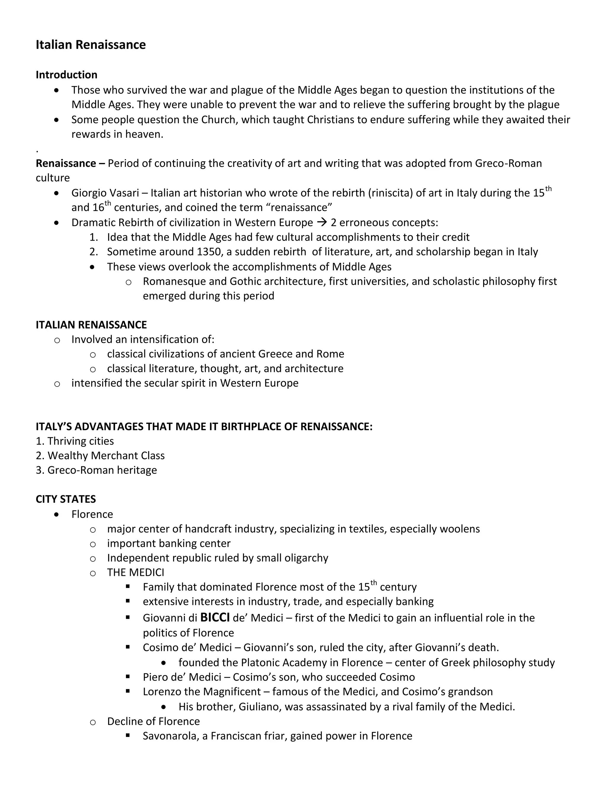 Italian renaissance | PDF