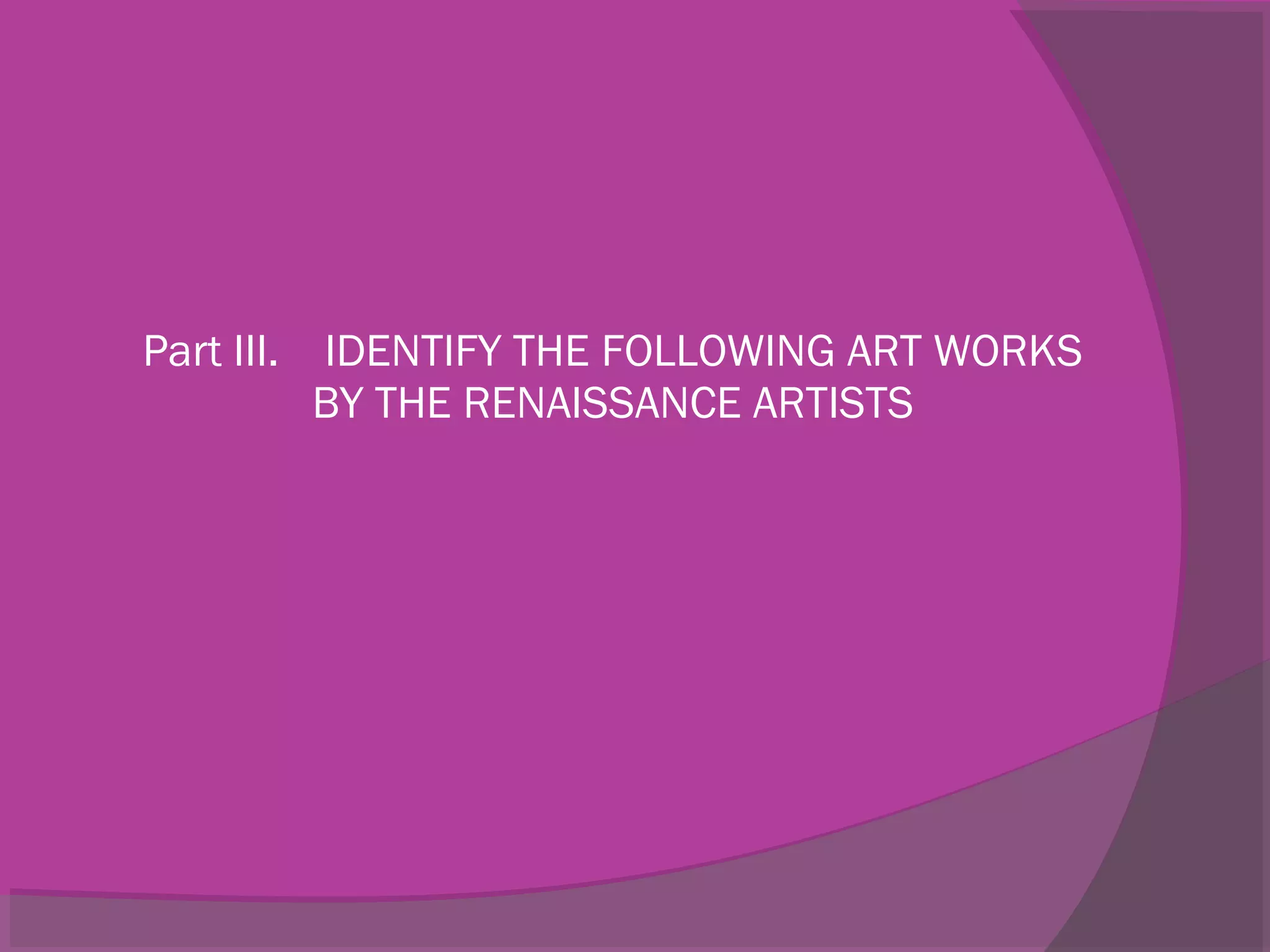 Italian Renaissance Art | PPT