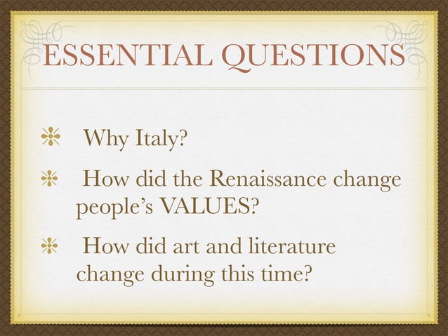 Italian Renaissance | PPT