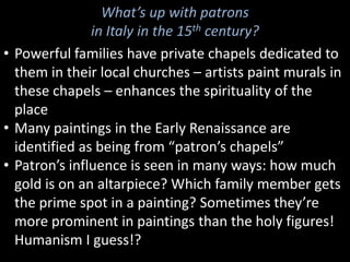 Italian renaissance 15th century | PPTX