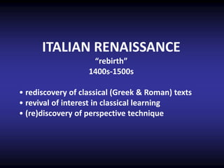 Italian Renaissance (2021) | PPT
