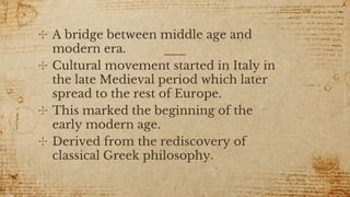 Italian renaissance philosophy ppt by Farida yasinzai | PPT | Free Download