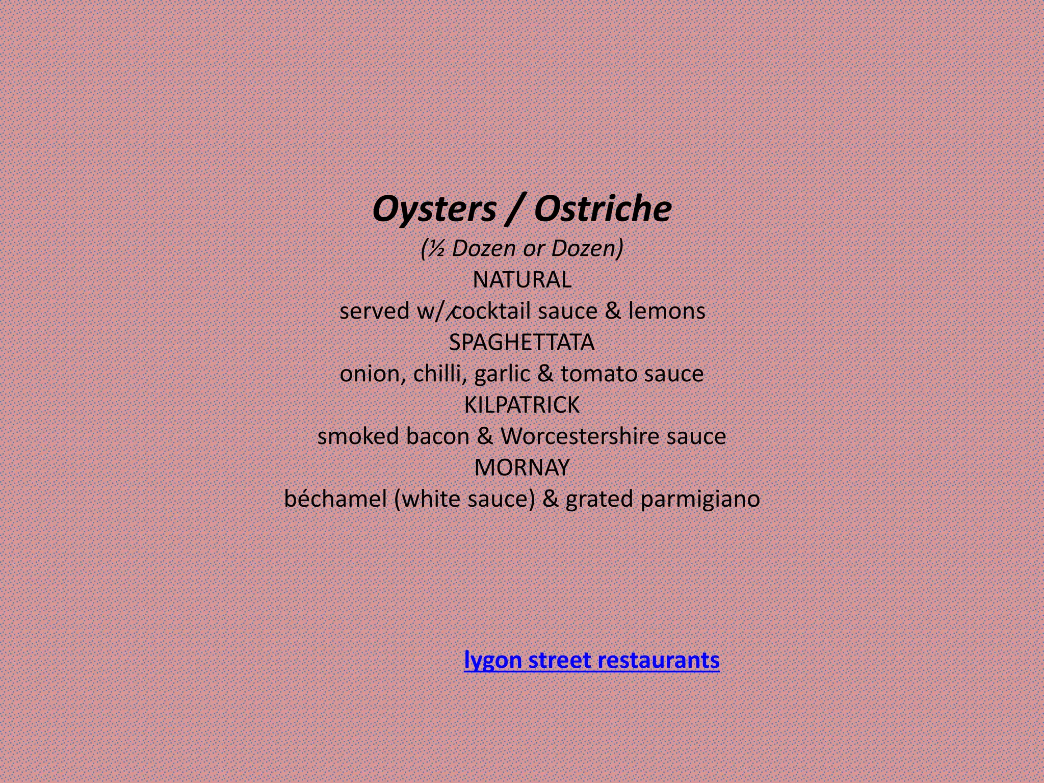 Italian restaurants carlton | PPT