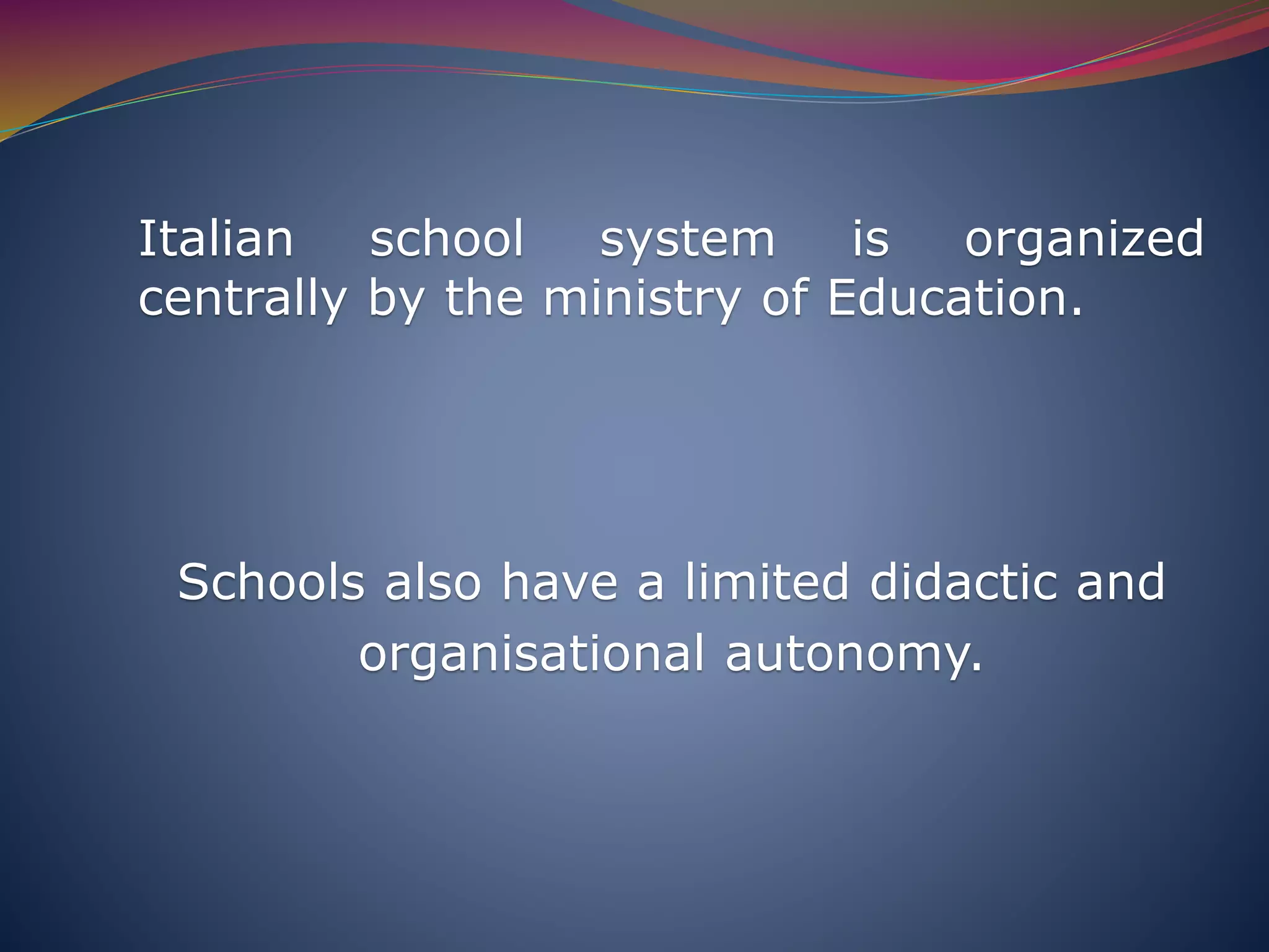 Italian school system | PPTX