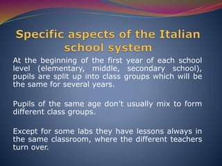 Italian school system | PPTX