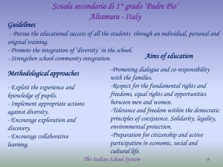 Italian School System | PDF