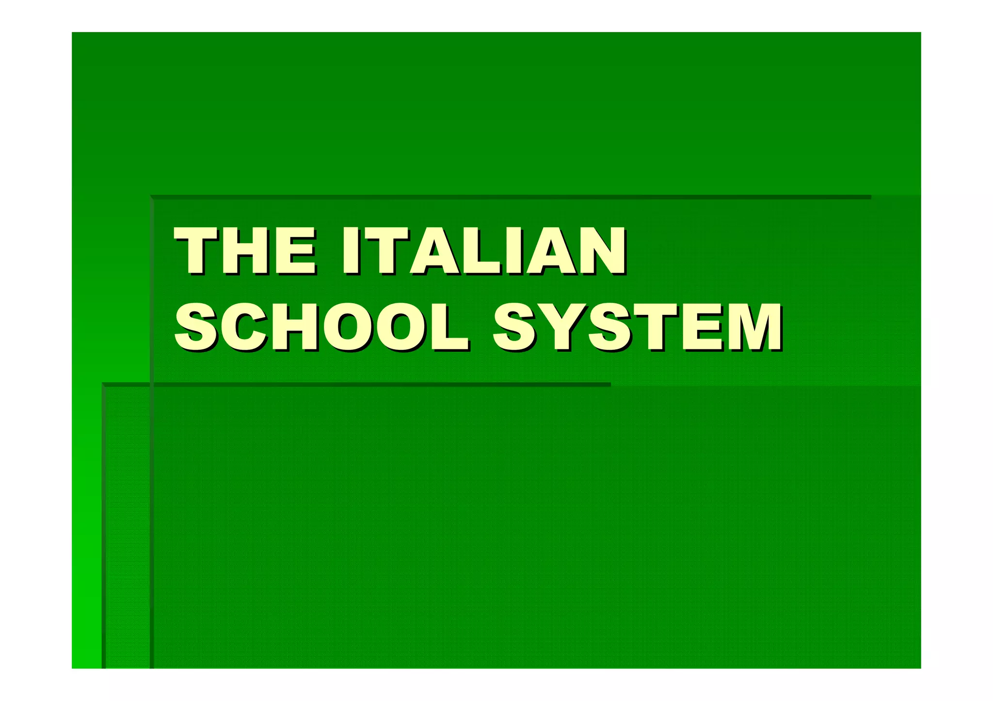 Italian School System | PPT