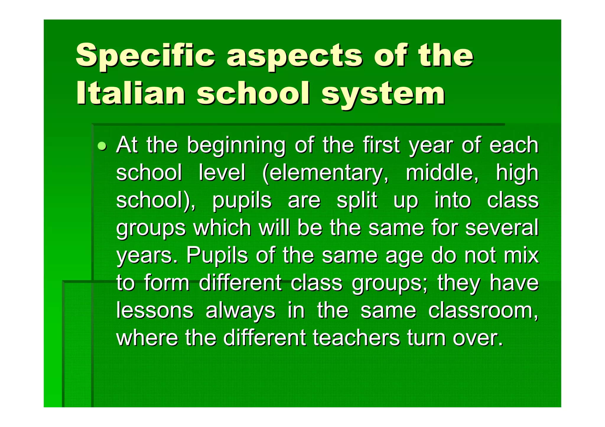 Italian School System | PPT