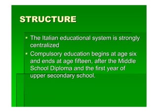 Italian School System | PPT