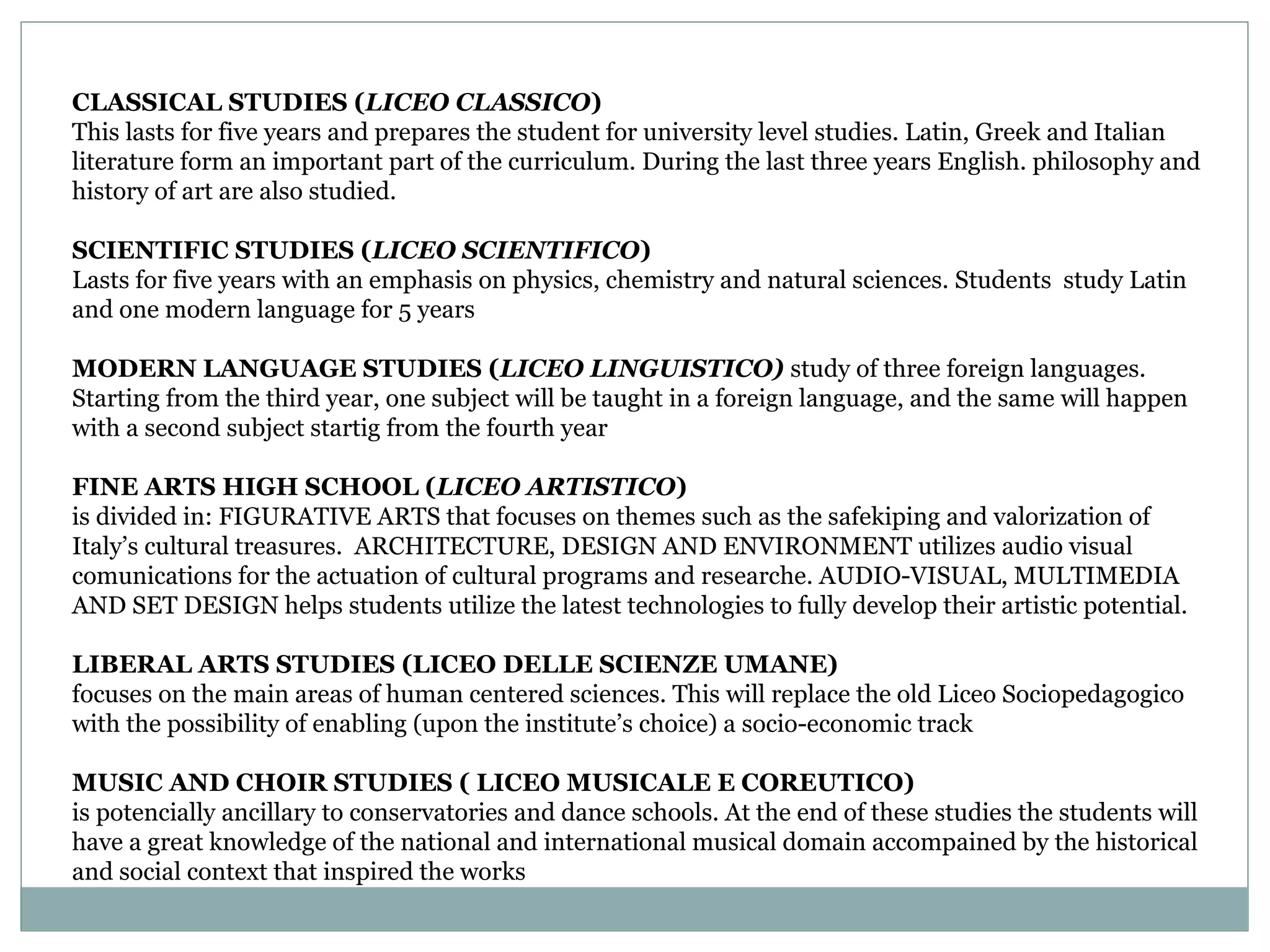 Italian school system | PPT