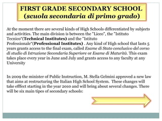 Italian school system | PPT