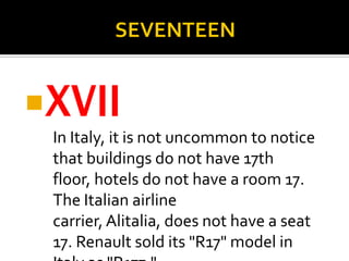 Italian Superstitions | PPTX