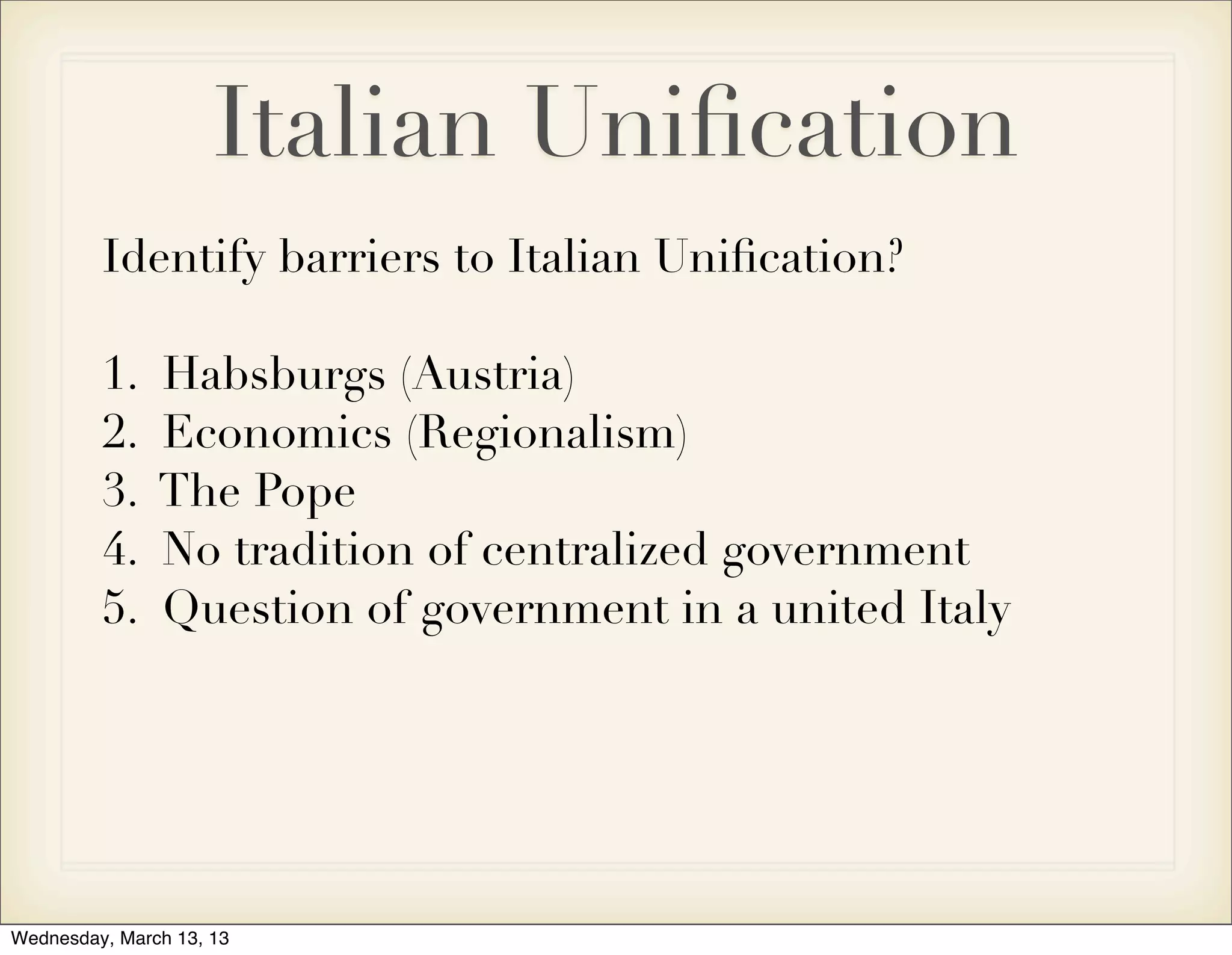 Italian unification 1213 | PDF