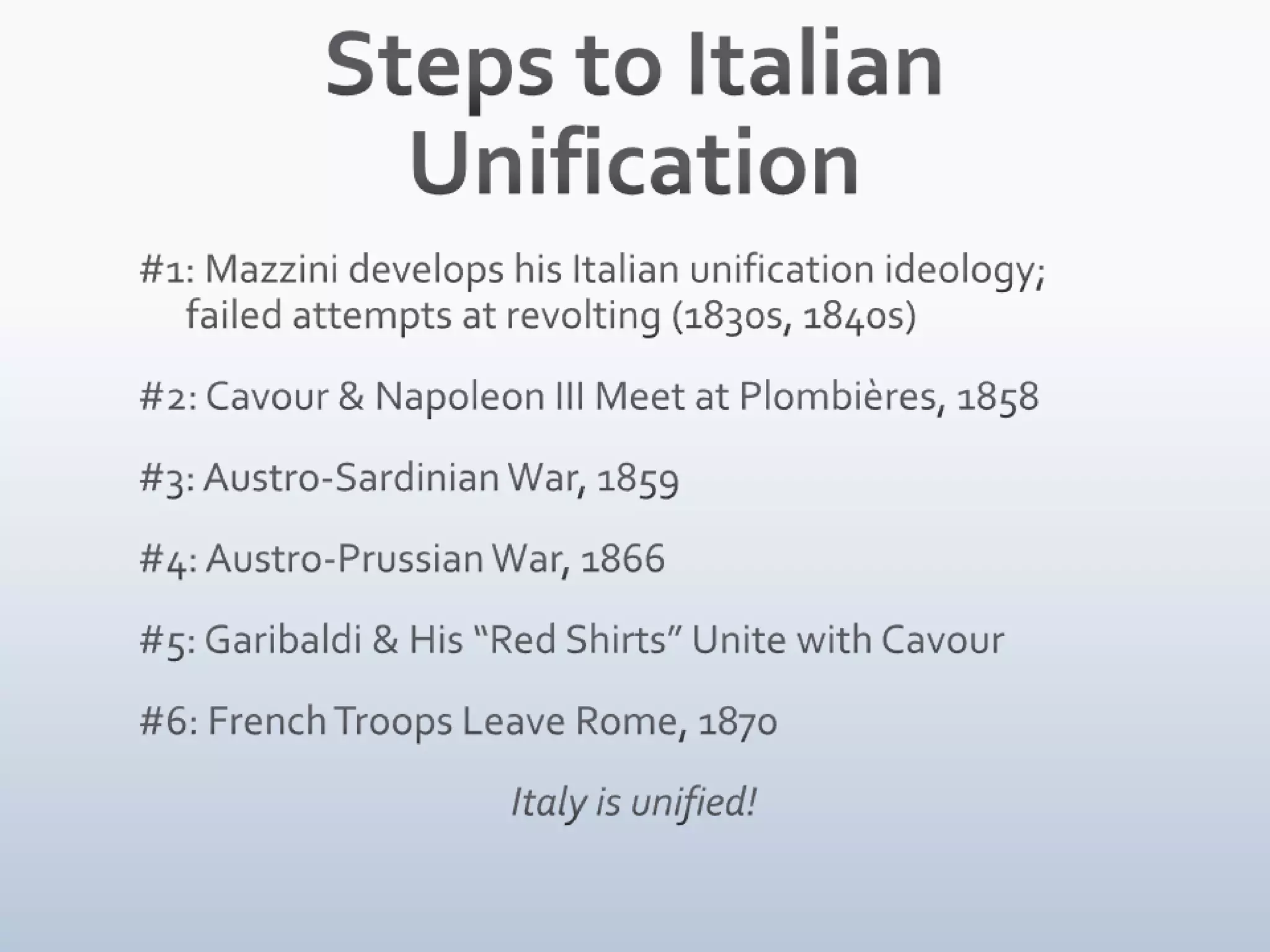 Italianunificationppt | PPTX