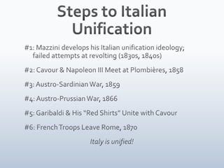 Italianunificationppt | PPTX
