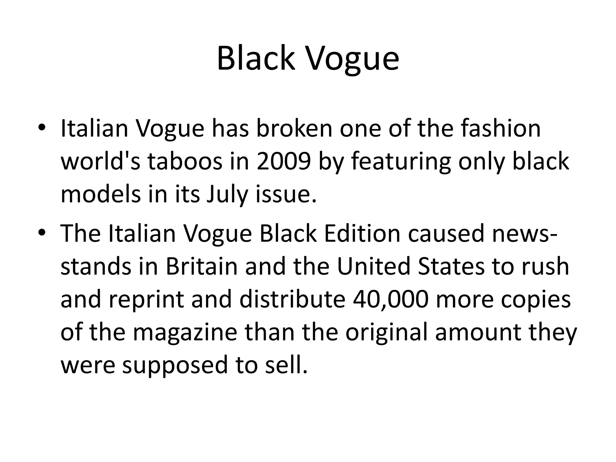Italian Vogue | PPTX