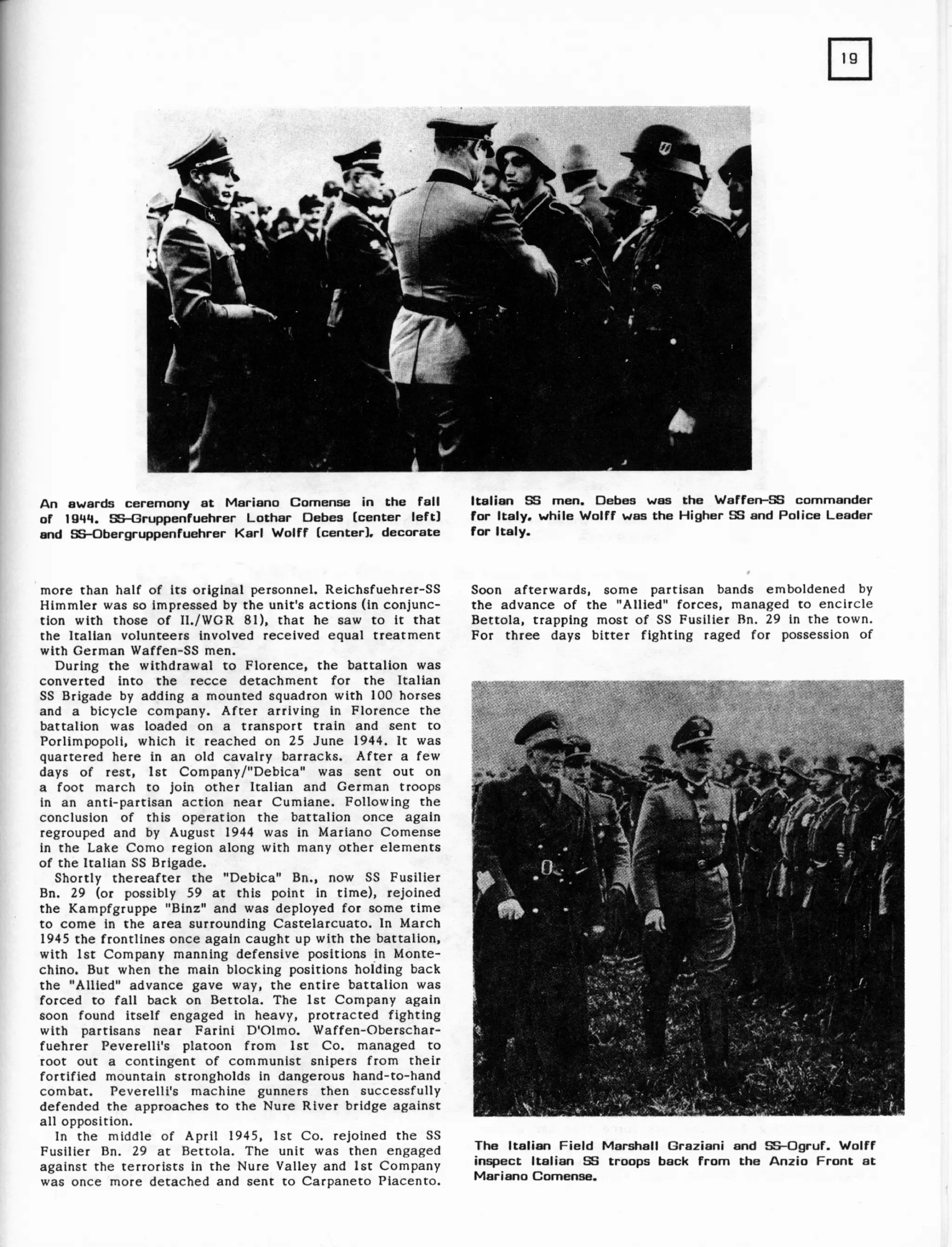 Italian volunteers of the Waffen SS | PDF