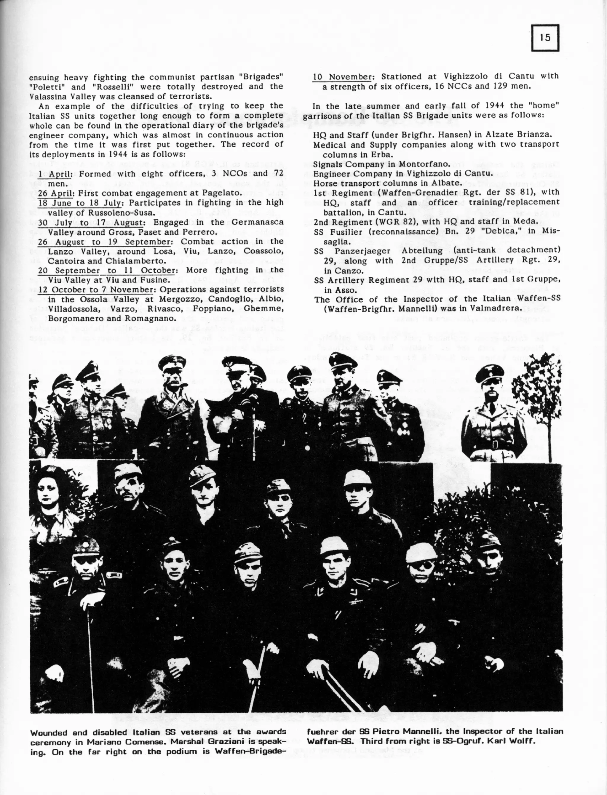 Italian volunteers of the Waffen SS | PDF