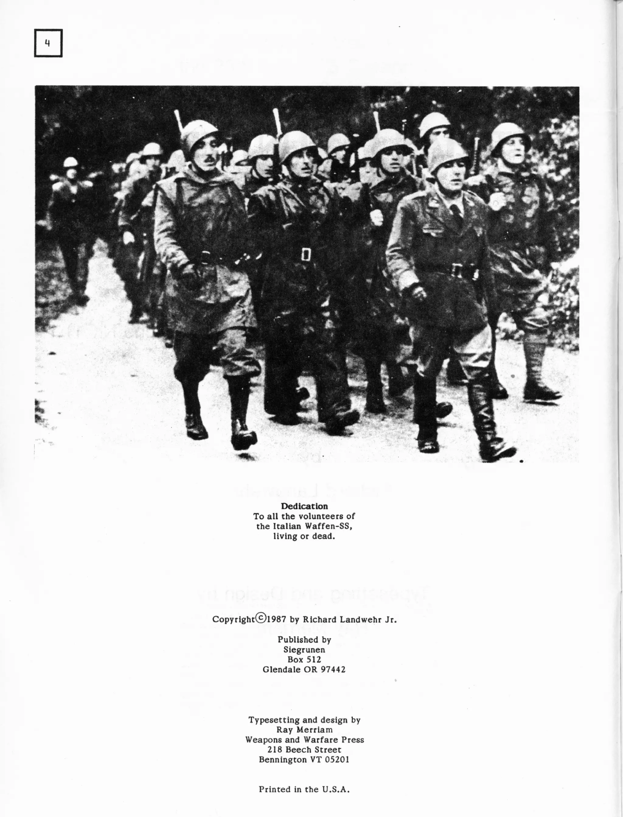Italian volunteers of the Waffen SS | PDF
