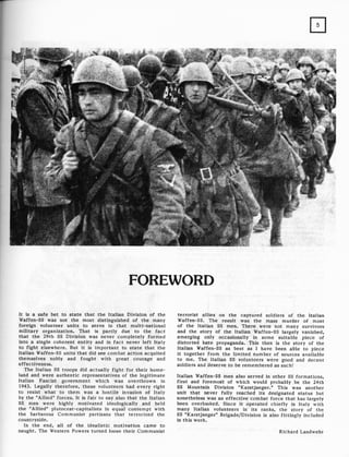 Italian volunteers of the Waffen SS | PDF