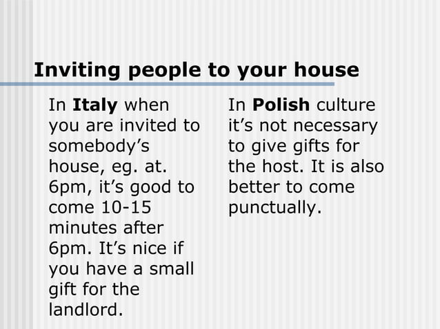 Italian vs. polish customs and languages | PPT | Europe Travel | Travel ...