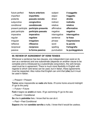 Italian IV tutorial | PDF