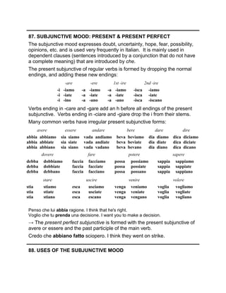 Italian IV tutorial | PDF