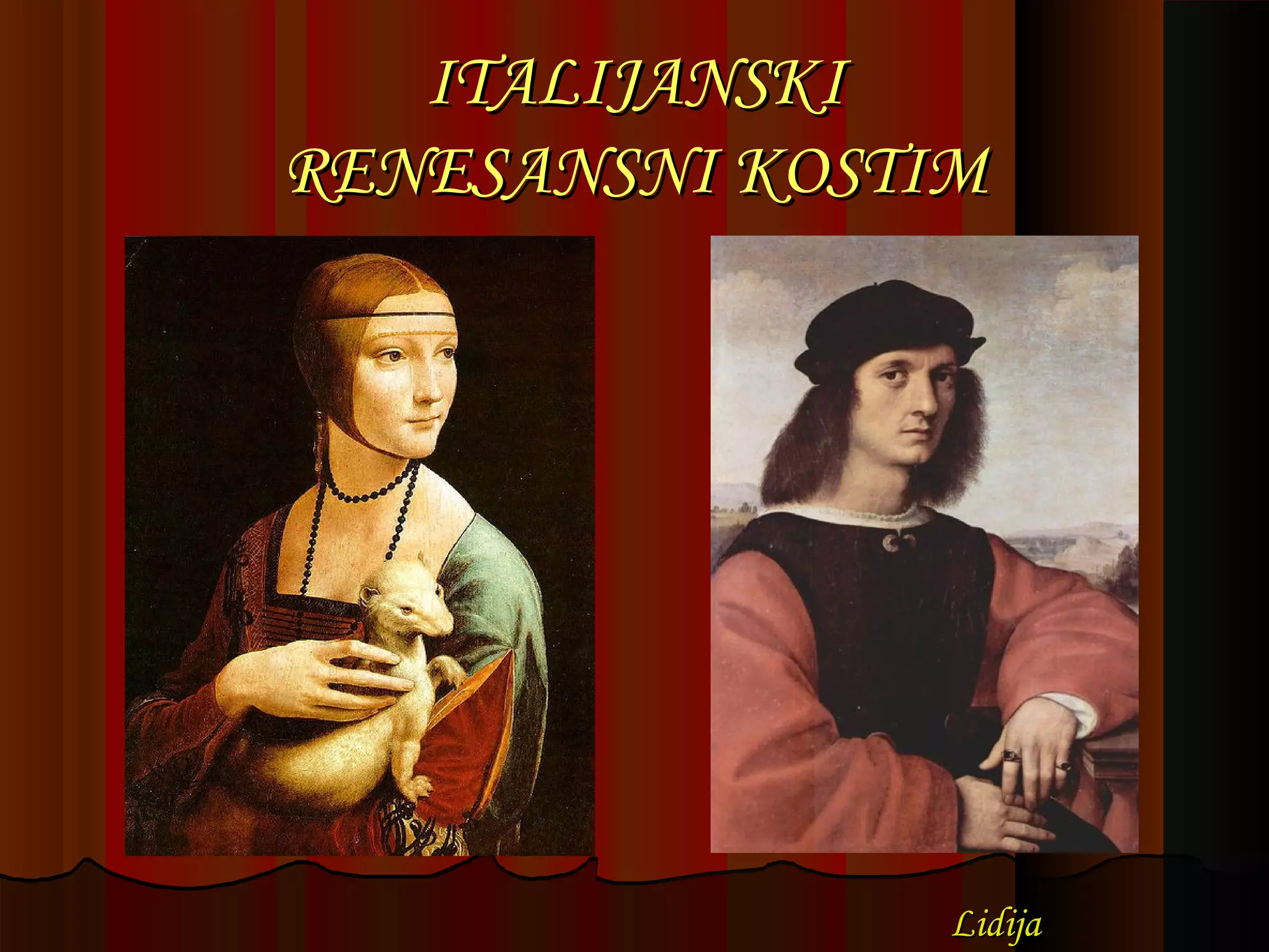 Italijanski renesansni kostim | PPT