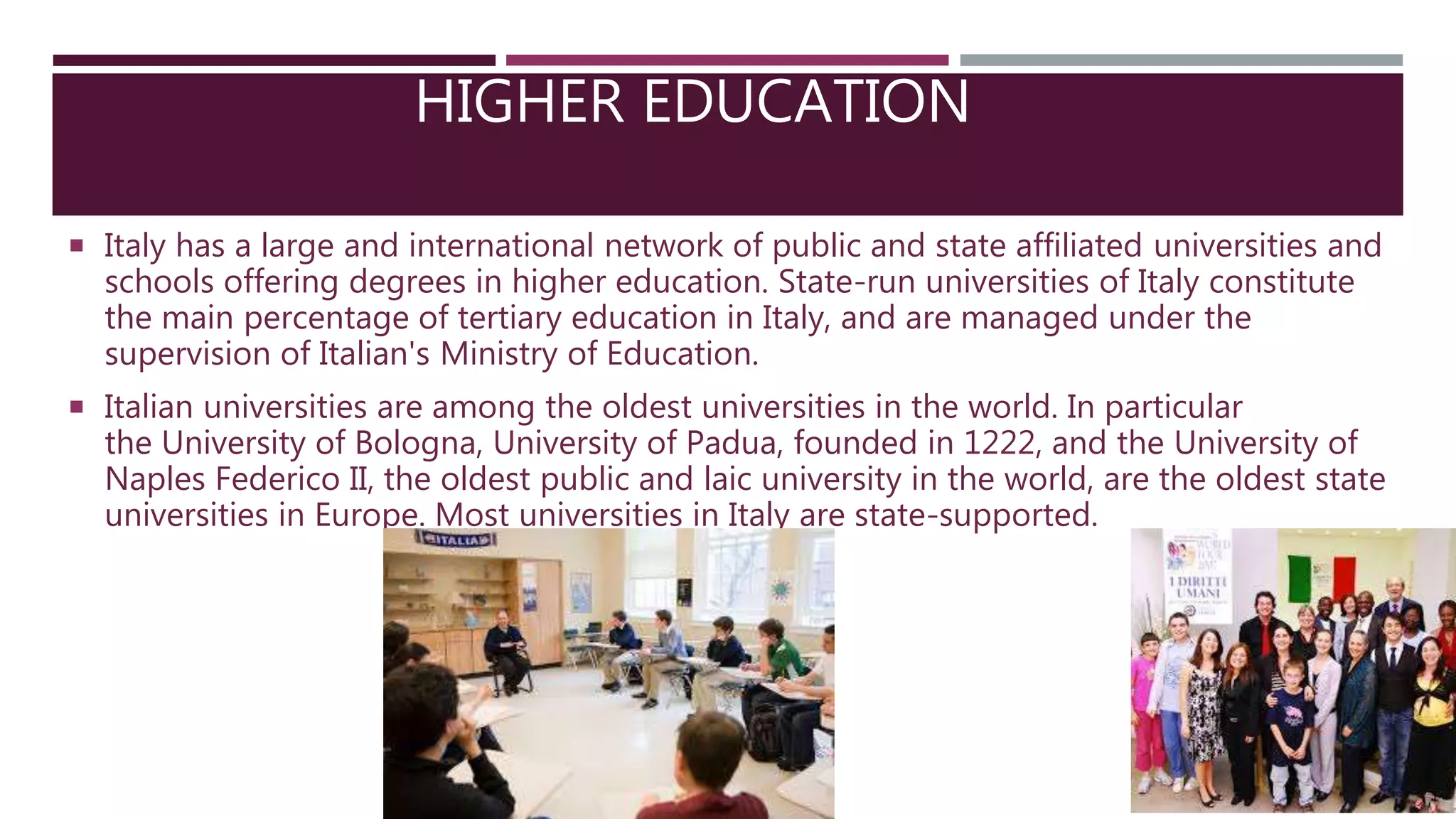 Education in Italy | PPTX