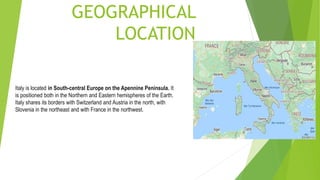 ITALY--GEOGRaphy---tourisme------- .pptx