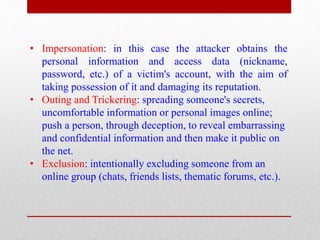 Italy - joint staff training event- cyberbullying | PPTX