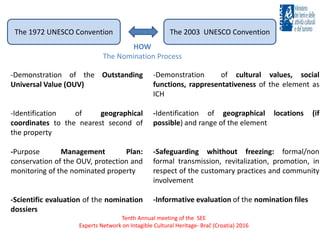 Italy 2 - “Comparative Analysis of 1972 and 2003 UNESCO Conventions” | PDF