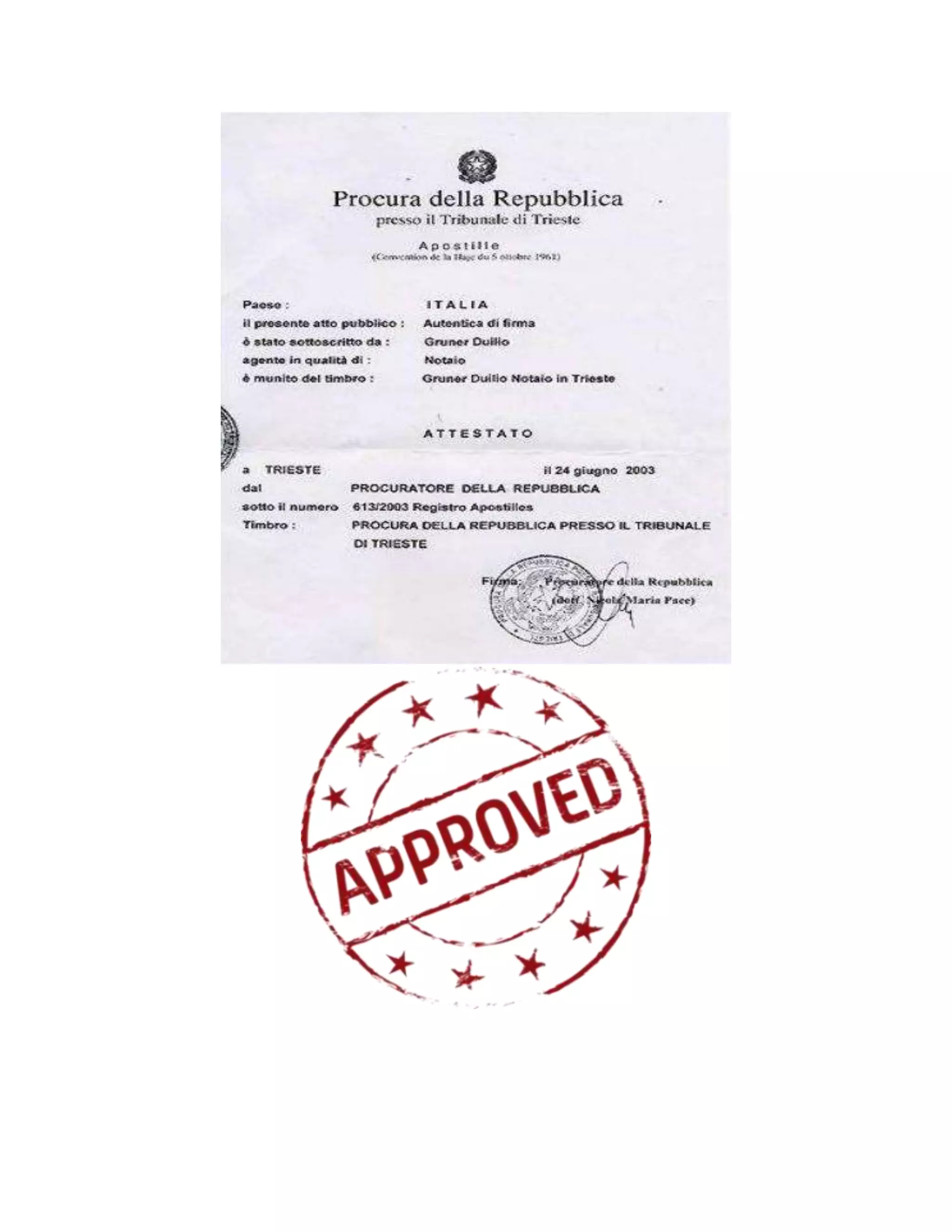 Italy apostille | DOCX