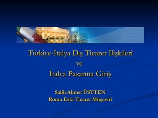 İtalya Ülke Sunumu | PPT
