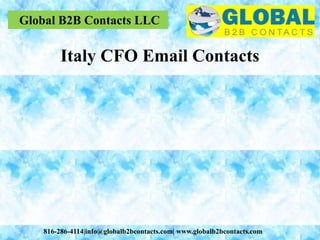 Italy cfo email contacts | PPTX