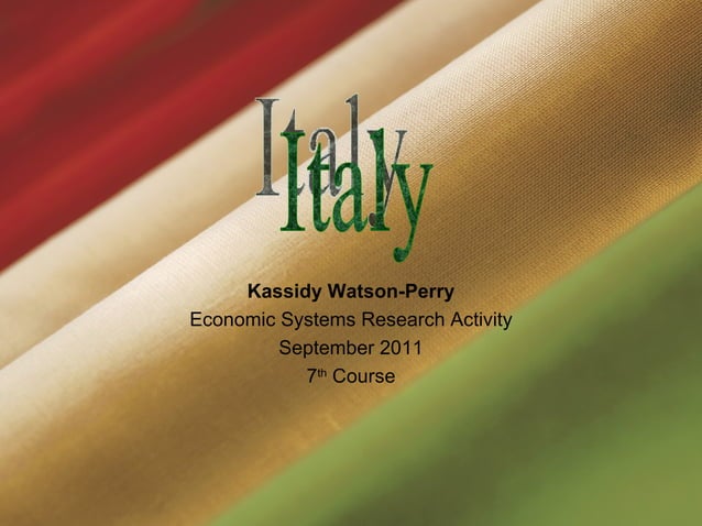 Italy economy research | PPT | Europe Travel | Travel Locations