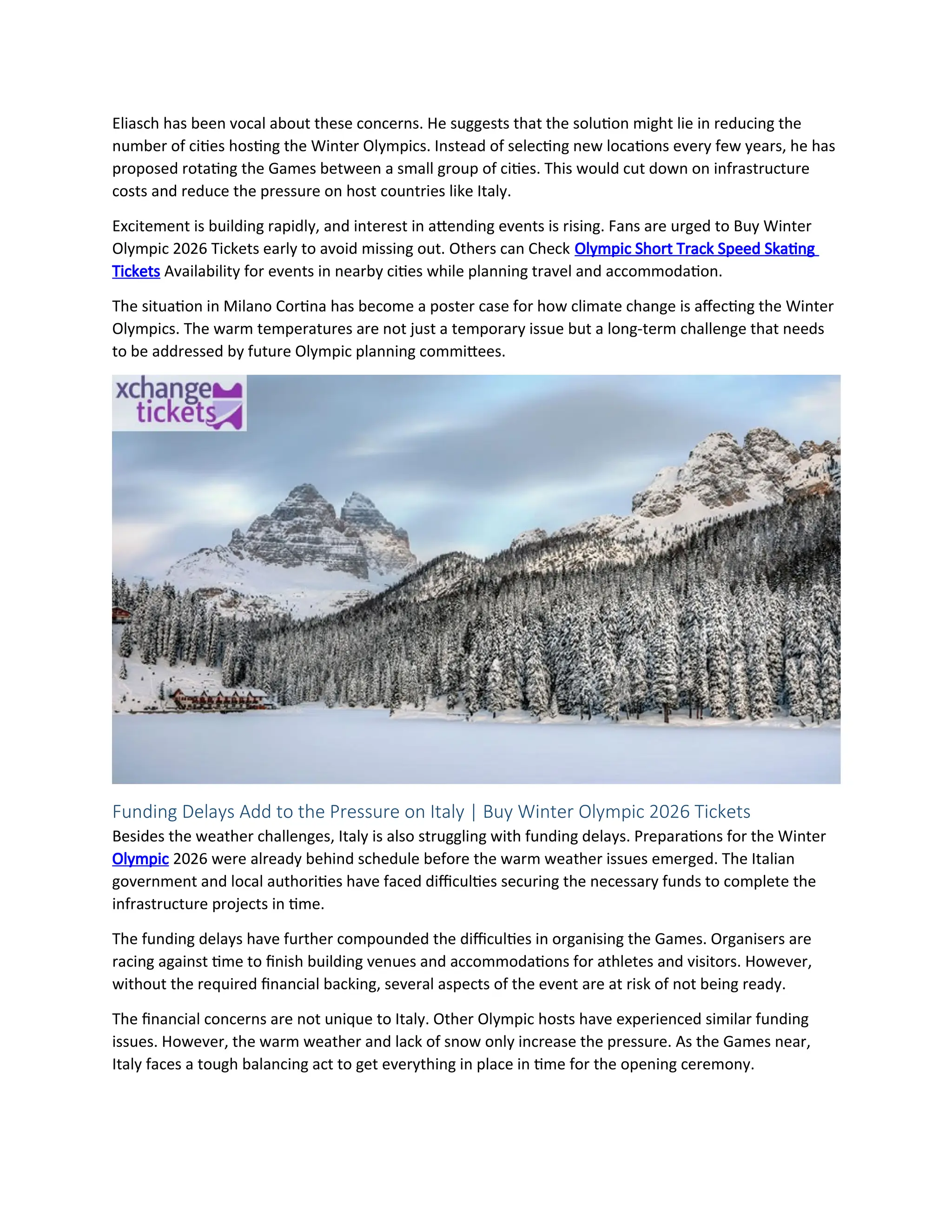 Italy Faces Warm Weather Hurdles Ahead of Winter Olympic 2026.docx