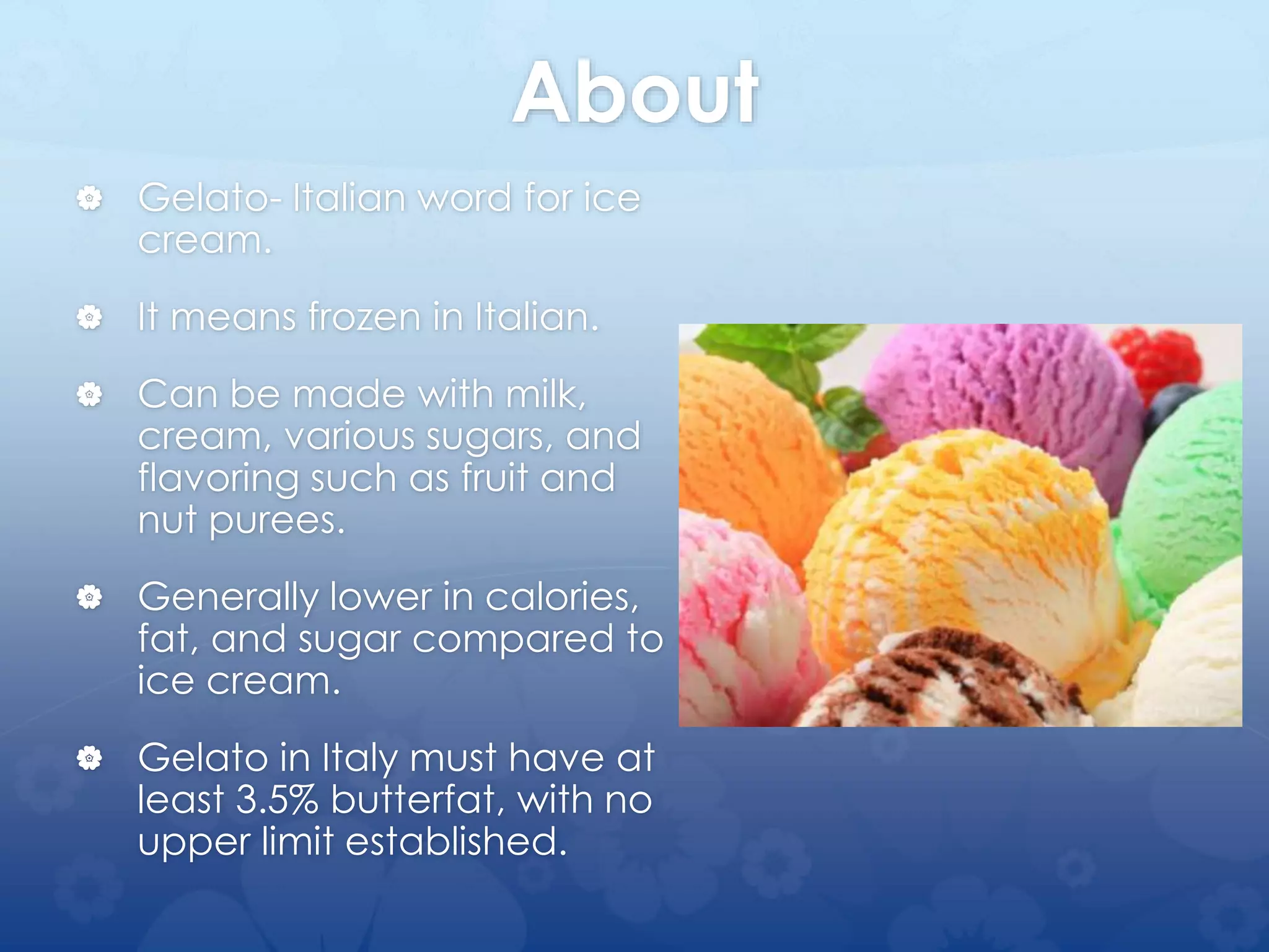 Gelato- Kristina T. | PPTX