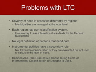 Long Term Care in Italy | PPT