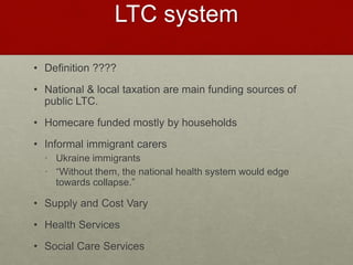 Long Term Care in Italy | PPT