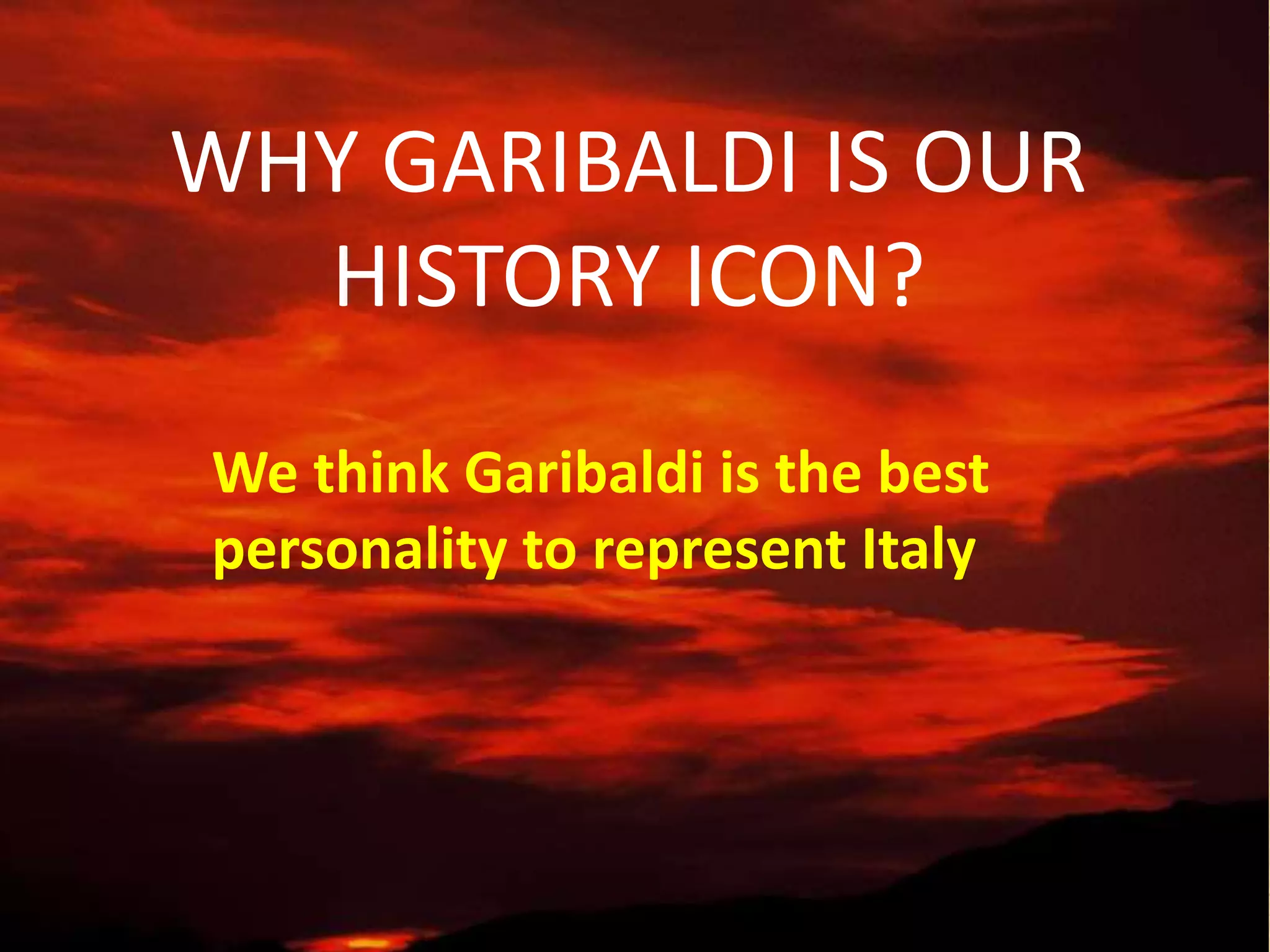 Giuseppe Garibaldi - Italian History Icon | PPTX