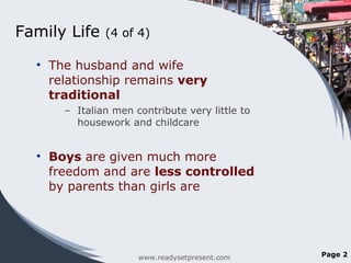 Italy PowerPoint Content | PPT